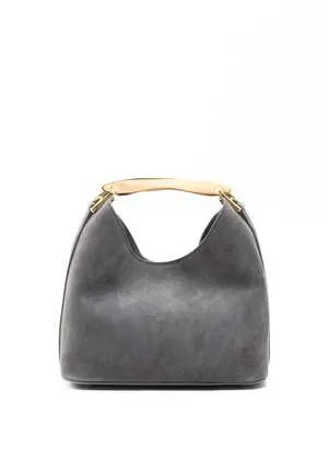 ELLEME Small Boomerang Suede Handbag - Grey