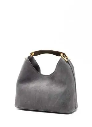 ELLEME Small Boomerang Suede Handbag - Grey