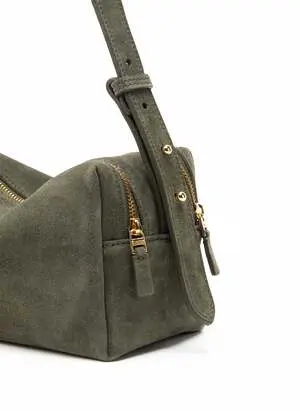 ELLEME Trousse Suede Bag - Khaki