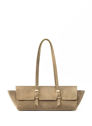 ELLEME Le Bateau Suede Shoulder Bag - Truffle