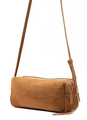 ELLEME Mini Trousse Suede - Cognac