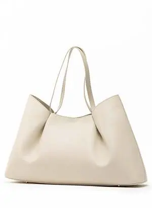 ELLEME Dimple Tote Leather - Sesame