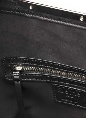 ELLEME Gemini Pebbled Leather Tote - Black