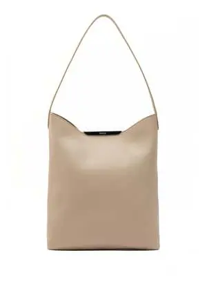 ELLEME Gemini Pebbled Leather Tote - Taupe