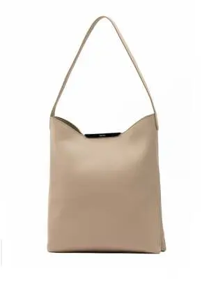 ELLEME Gemini Pebbled Leather Tote - Taupe