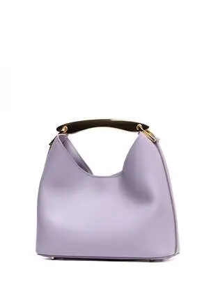 ELLEME Small Boomerang Leather Handbag - Lilac