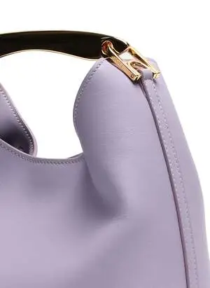 ELLEME Small Boomerang Leather Handbag - Lilac