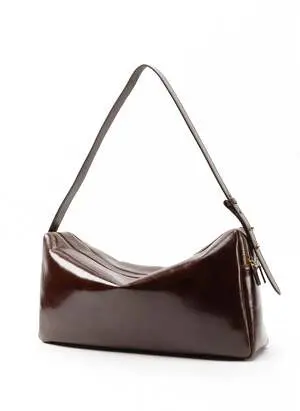 ELLEME Trousse Large Vintage Leather - Chestnut