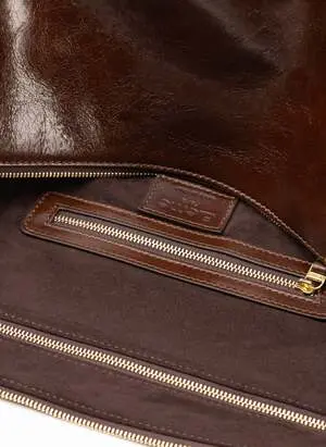 ELLEME Trousse Large Vintage Leather - Chestnut