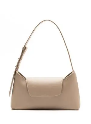 ELLEME Envelope Pebbled Leather Shoulder Bag - Taupe