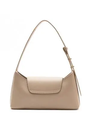 ELLEME Envelope Pebbled Leather Shoulder Bag - Taupe