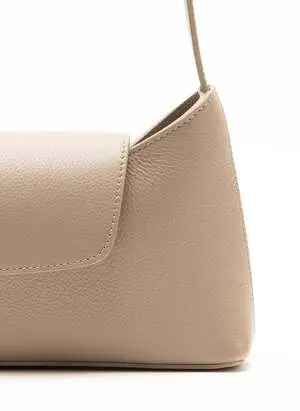 ELLEME Envelope Pebbled Leather Shoulder Bag - Taupe