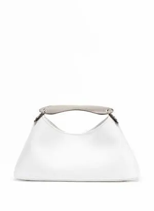 ELLEME Mini Boomerang Leather Handbag - White