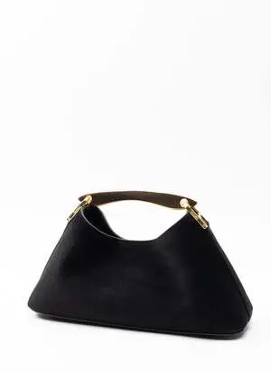ELLEME Mini Boomerang Suede Bag - Black