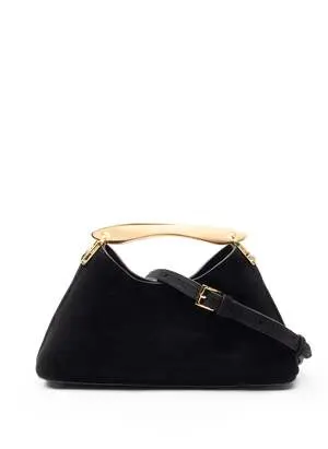 ELLEME Mini Boomerang Suede Bag - Black