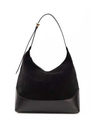 ELLEME Loop Large Suede And Leather Bag - Black