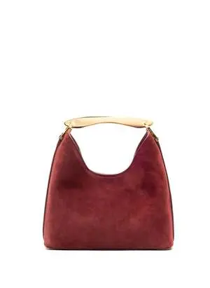 ELLEME Small Boomerang Suede Bag Burgundy
