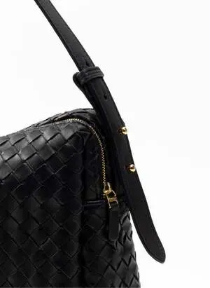 ELLEME Trousse Large Woven Leather