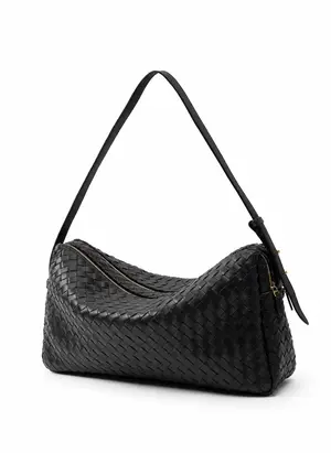 ELLEME Trousse Large Woven Leather