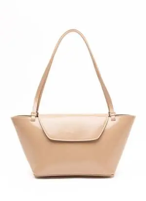 ELLEME Courrier Tote Patent Leather - Beige
