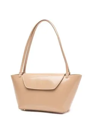 ELLEME Courrier Tote Patent Leather - Beige