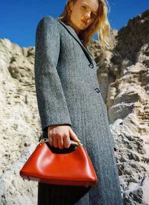 ELLEME Mini Boomerang Leather Bag - Red