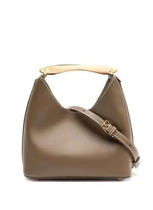 ELLEME Boomerang Leather Top Handle Bag - Rock