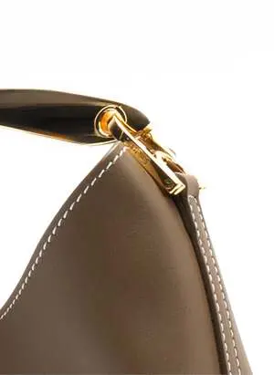 ELLEME Boomerang Leather Top Handle Bag - Rock