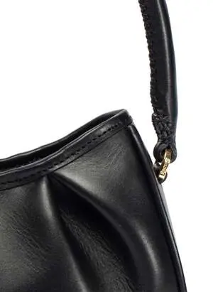 ELLEME Small Dimple Leather Handbag - Black