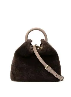 ELLEME Baozi Shearling Montone Bag - Grey