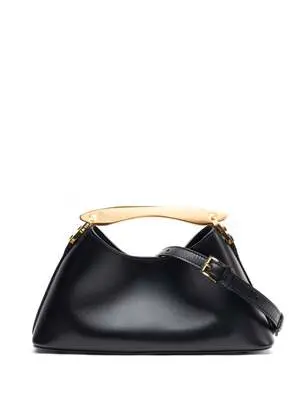 ELLEME Mini Boomerang Leather Bag - Black
