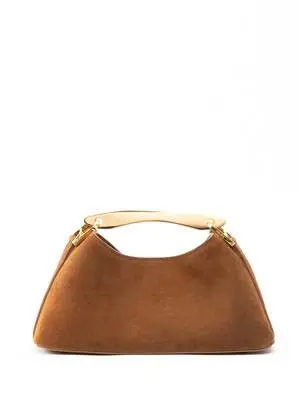 ELLEME Mini Boomerang Suede Bag - Cognac