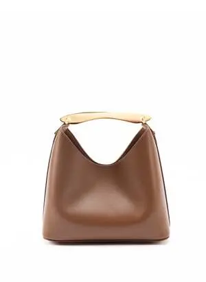 ELLEME Boomerang Small Leather Handbag - Cognac