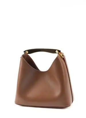 ELLEME Boomerang Small Leather Handbag - Cognac
