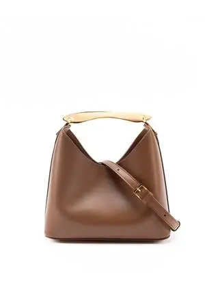 ELLEME Boomerang Small Leather Handbag - Cognac