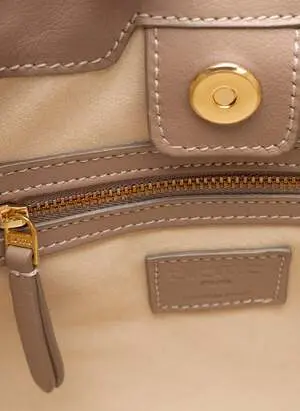 ELLEME Dimple Leather Tote - Acacia