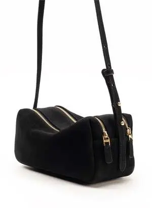 ELLEME Mini Trousse Suede Bag - Black
