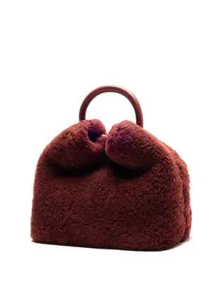 ELLEME Baozi Shearling Teddy Bag - Red