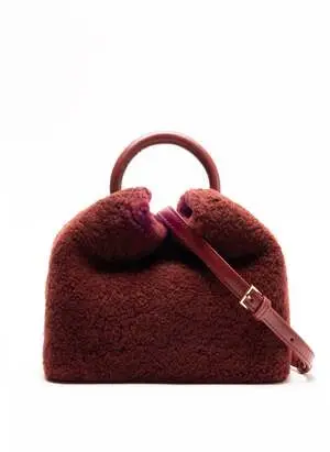 ELLEME Baozi Shearling Teddy Bag - Red