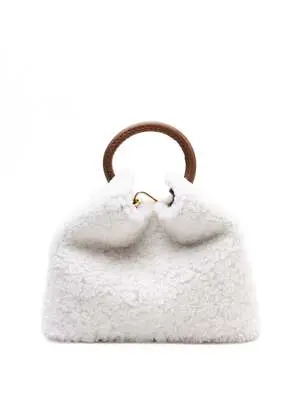 ELLEME Baozi Shearling Teddy Bag - White