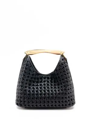 ELLEME Small Boomerang Woven Leather - Black