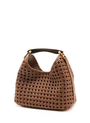 ELLEME Small Boomerang Woven Leather Top Handle Bag