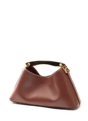 ELLEME Mini Boomerang Leather Handbag With Metal Handle