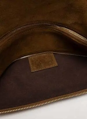 ELLEME Trousse Suede - Tabacco