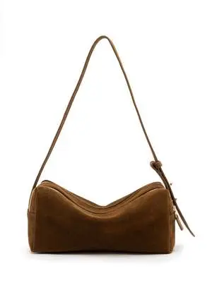 ELLEME Trousse Suede - Tabacco