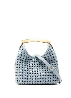 ELLEME Small Boomerang Woven Leather Bag