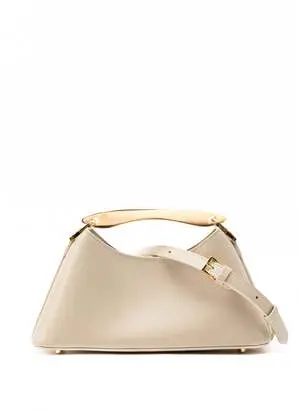 ELLEME Mini Boomerang Leather Handbag - Sesame