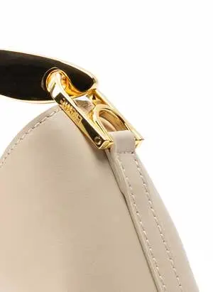 ELLEME Mini Boomerang Leather Handbag - Sesame