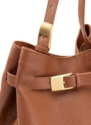 ELLEME Soft Tote Belt Bag Pebbled Leather - Cognac