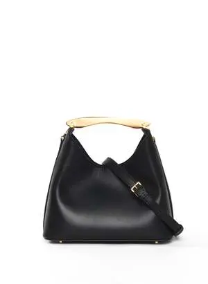 ELLEME Boomerang Small Leather Bag - Black
